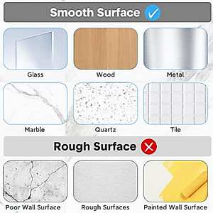 FEPTUASE 14 Pack Shower Caddy Adhesive Replacement, Transparent Strong Adhesive Hooks, No Drilling, Waterproof Wall Hooks for Shower Caddy, Bathroom Storage Shelves and Kitchen Racks