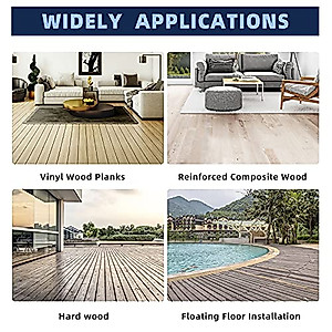 Upgraded 40 Pack Flooring Spacers Laminate Flooring Installation Kit with 1/4” & 1/2” Gap, Wood Floor Install Tool for Laminate, Vinyl Plank, Hardwood, LVT, Bamboo and Floating Floor Installation