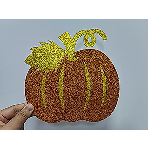 Gold Glitter Our Little Pumpkin Is One Banner Pumpkin One Birthday Banner, Pumpkin First Birthday Banner Our Little Pumpkin Is Turning One Decorations for Fall Little Pumpkin 1st Birthday Decorations