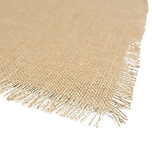 DII Jute Burlap Collection Kitchen Tabletop, Placemat Set, 13x19, Solid Natural, 6 Count