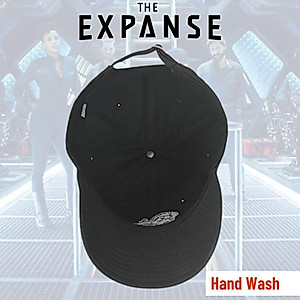 Amazon Studios The Expanse Rocinante Cotton Adjustable Dad Hat with Curved Brim, Black, One Size
