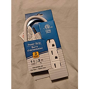 Power Strip 3 Outlet 1 Count