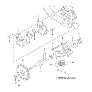 Polaris Ranger Pump Gear, Genuine OEM Part 3090033, Qty 1