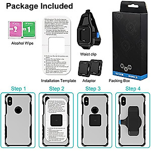 Phone Belt Clip,LOVPHONE Universal Holder with Quick Mount,Easy On/Off for iPhone 14,14 Pro,14 Max,14 Pro Max,13,13 Pro,13 Pro Max,12,12 Pro,12 Pro Max,11,11 Pro,11 Pro Max,X,XS,XR,XS Max,7/8,7/8 Plus