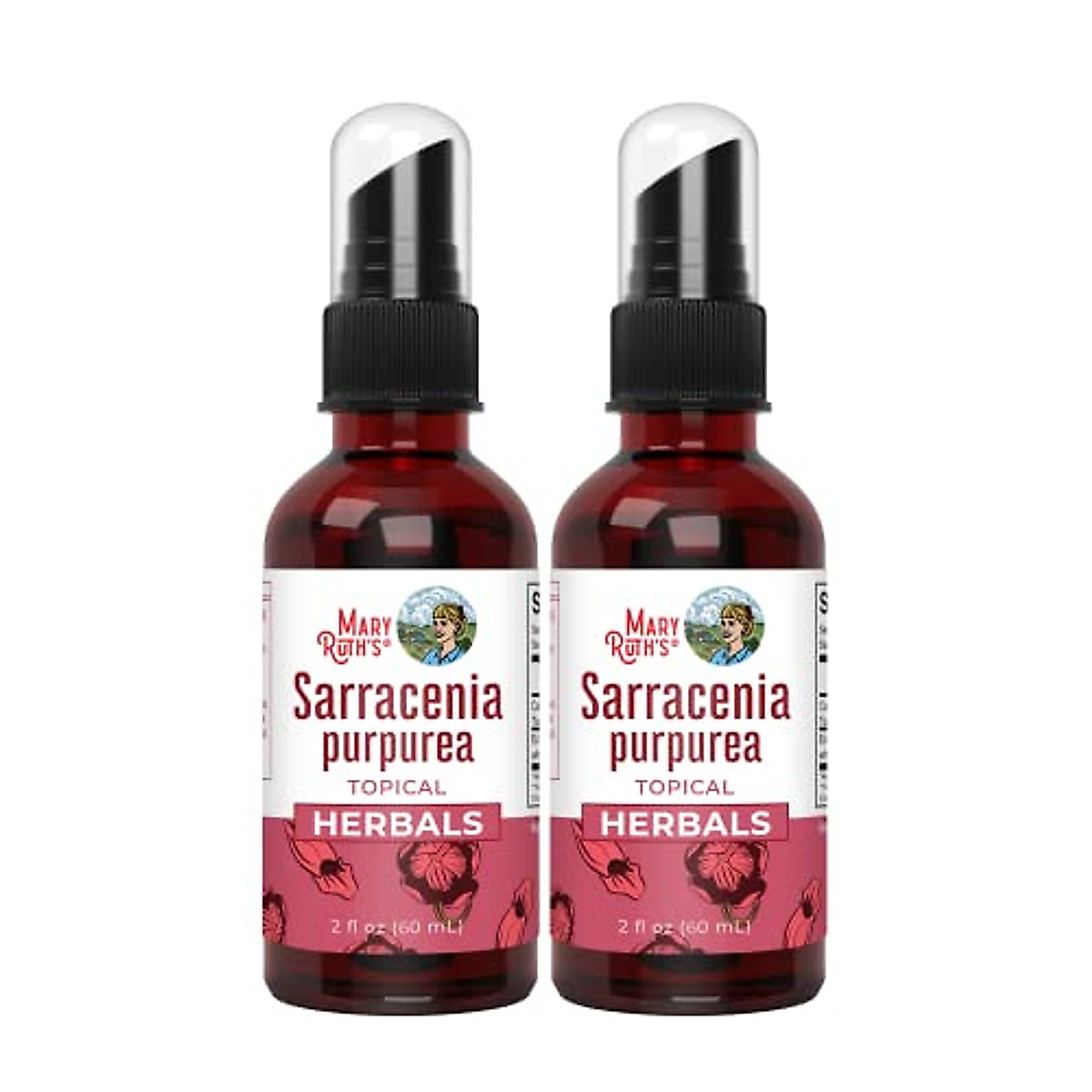 MaryRuth Organics Sarracenia Purpurea Liquid | Sarracenia Purpurea Topical Herbal Liquid | Purple Pitcher Plant | Vegan | Non-GMO | Gluten Free | 2 Fl Oz | 2 Pack