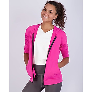 3 Pack: Womens Dry Fit Long Sleeve Full Zip Up Hoodie Jacket Ladies Athletic Running Track Workout Sports Yoga Pockets UPF Sun Shirt Rain Warm Sweat Up Winter Rain Lightweight Outerwear- Set 4, L