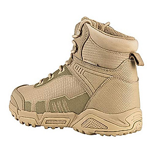 FREE SOLDIER Men's Waterproof Hiking Boots Lightweight Work Boots Military Tactical Boots Durable Combat Boots(Tan, 10 US)