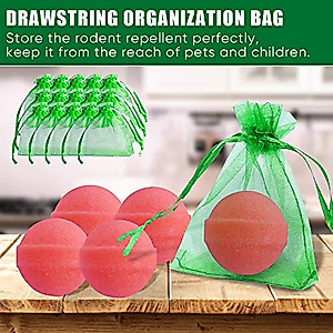 15 Pack Rodent Repellent Peppermint Oil to Repels Mice and Rats Spider and Other Rodents, Rat Repellent for Home Garages RV Closets Trucks Car Engines, Mouse Deterrent for Keep Mice Out (Pink)