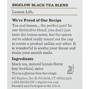 Bigelow Lemon Lift Tea Bags - 20 Count (Pack of 3)