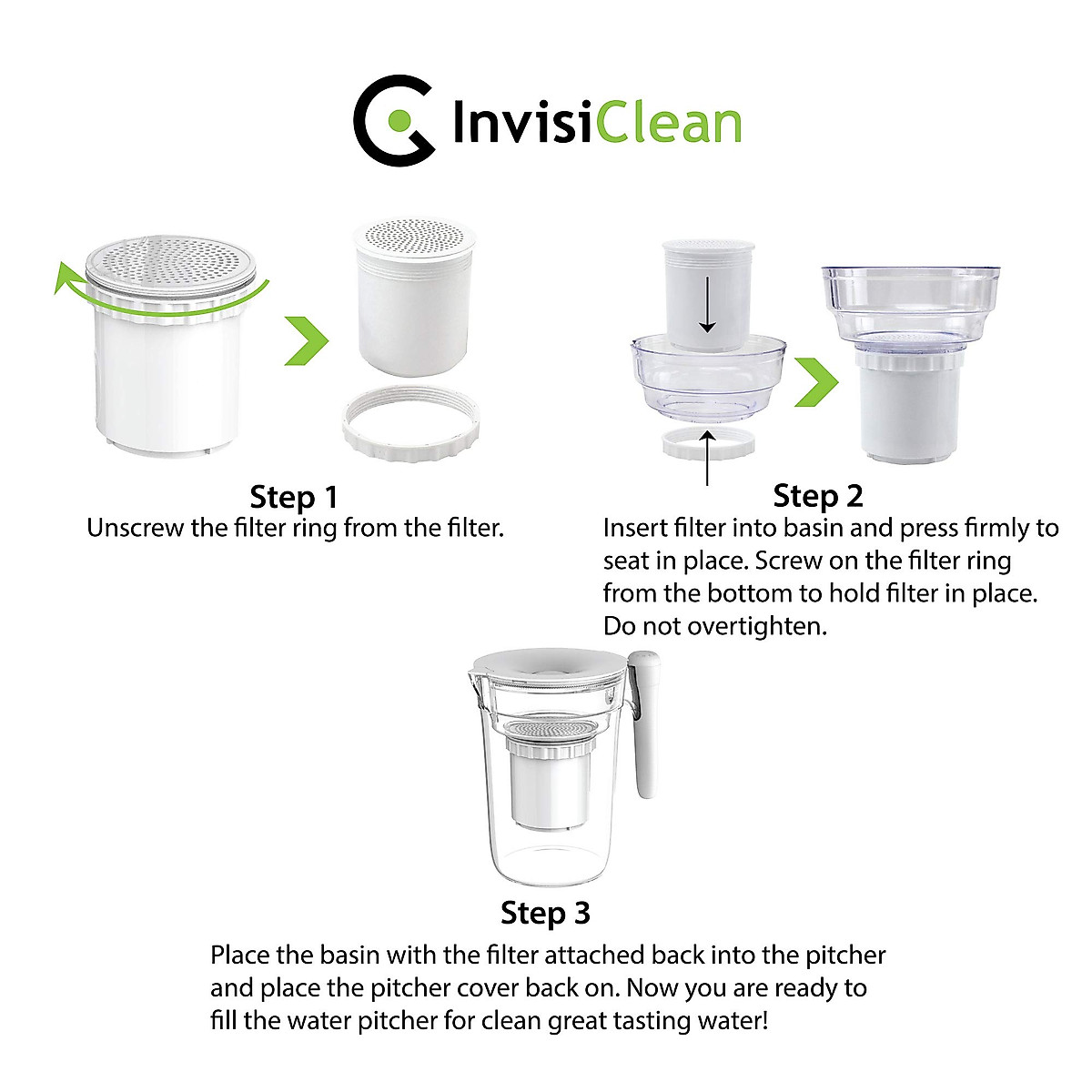 InvisiClean Water Pitcher Replacement Filter