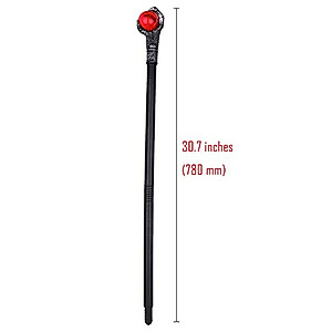 Halloween Costumes Walking Canes Red Fire Dragon Claw Orb Wands Walking Stick Staff Photo Prop Accessory Decorations