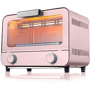 9L Mini Oven,with 800W Adjustable Temperature 50-230 ℃ and 30 Minutes Timer Household Baking Multifunctional Cake Oven (Blue) (Pink)