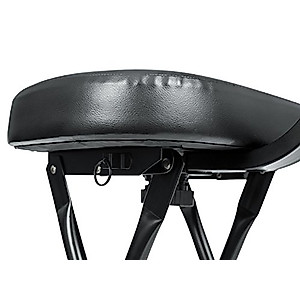 Gator Frameworks Guitar Seat with Padded Cushion, Ergonomic Backrest and Fold Out Guitar Stand; Holds both Acoustic and Electric Guitars (GFW-GTR-SEAT)