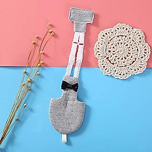 POPETPOP Bird Diaper Parrot Flight Suit - Bird Clothes Creative Bird Pilot Clothing with Waterproof Liner Pet Bird Macaw Cockatiel Clothes Halloween-Dark Grey