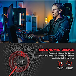 BlueFire 3.5 MM Gaming Headphone Wired Gaming Earphone Noise Cancelling Stereo Bass E-Sport Earphone with Adjustable Mic for PS4, Xbox One, Laptop, Cellphone, PC (Red)