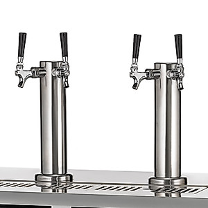 Arctic Air ADD48R-2 49-Inch Double-Tap Direct Draw Draft Beer Cooler/Dispenser/Kegerator, Black, 115v