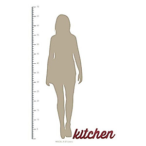 Stratton Home Décor S11581 Red Kitchen Wood Word Décor, 23.00 W X 0.50 D X 5.50 H