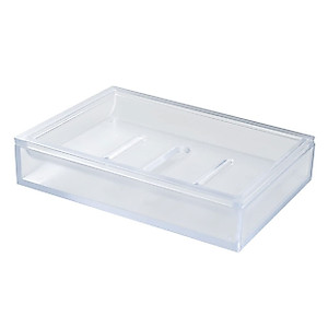 Zerodeko 2 Pcs Kitchen Soap Holder Soap Boxes Soapbox Soap Holder Case Soap Cases Soap Draining Tray Soap Storage Container Soap Dish Soap Draining Dish Soap Tray Drain Rack Drain Tray