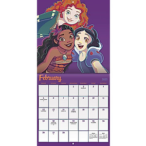2023 Disney Princess Mini Wall Calendar