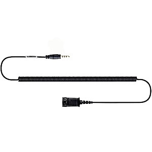 Quick Disconnect Adapter Cable 3.5mm Jack for Plantronics Headsets