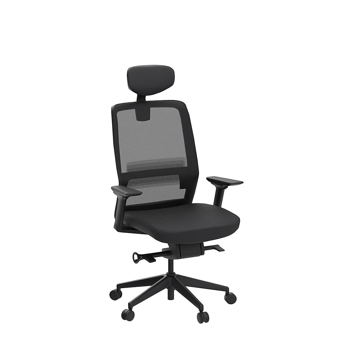 BESTUHL J17 Home Office Desk Chair - Ergonomic, High Back, 3 Lockable Recline Positions, 3-Way Armrest, Adjustable Seat Depth & Lumbar Support, Breathable Mesh Back (Black)