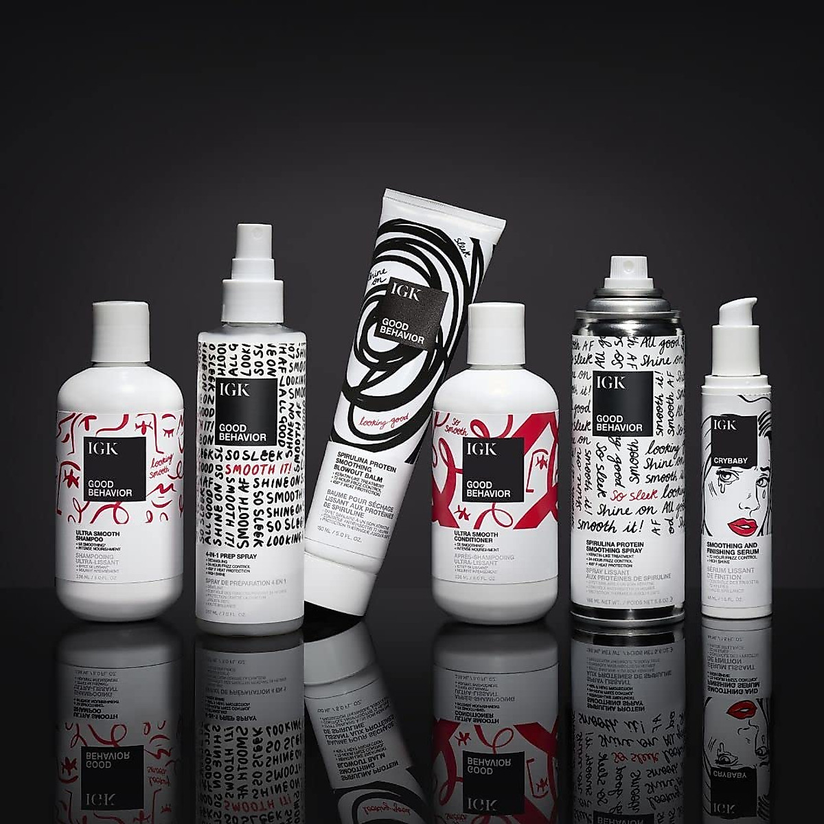 IGK Crybaby Anti-Frizz Smoothing and Finishing Serum 44 ml / 1.5 oz