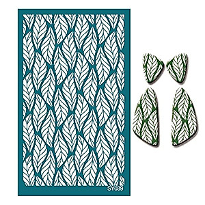 6Pcs Polymer Clay Silk Screen - Silk Screen Stencils for Polymer Clay - Reusable Silkscreen Print Kit Printing on Clay Jewelry Clay Earrings Silkscreen Stencil for Polymer Clay Earrings Jewelry