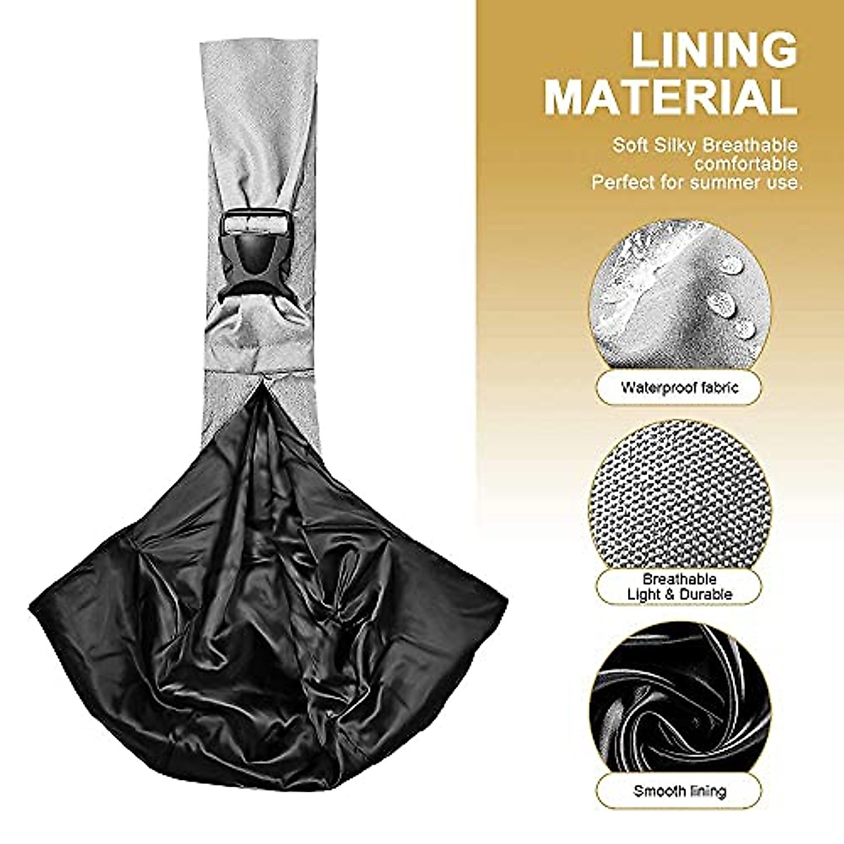 artisome Pet Dog Sling Carrier Reversible Adjustable Strap Travel Hand-Free Safe Bag Small Puppy Backpack(Black 8-15 lbs)