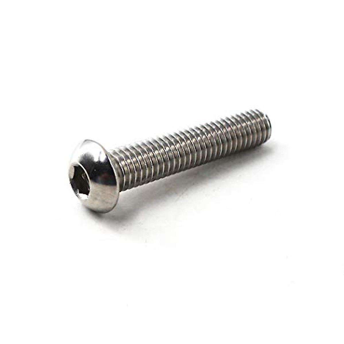 M2x4 Button Head Hex Socket Drive Screws 304 Stainless Steel Button Head Cap Screws (Pack of 100)