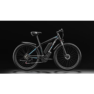 EXRBYKO 29” Electric Bike for Adults with 750W Brushless Motor 48V 15AH 720WH Battery, Up to 65 Miles 32MPH Mountain Ebike with 21-Speed Gears, IP7 Waterproof Electric Bicycle E Bike for Commuter