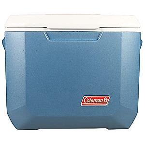 Coleman Portable Cooler with Wheels Xtreme Wheeled Cooler, 50-Quart, Blue/White