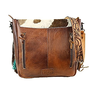 American Darling Cowhide And Fringe Crossbody ADBG830