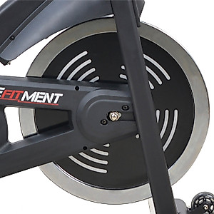 EFITMENT Indoor Cycle Bike, Magnetic Cycling Trainer Exercise with Belt Drive, LCD Monitor and Pulse Monitor (40 LB Flywheel)