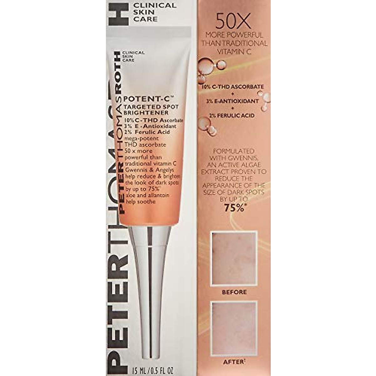 Peter Thomas Roth | Potent-C Targeted Spot Brightener | Brightening Vitamin C Treatment and Dark Spot Treatment