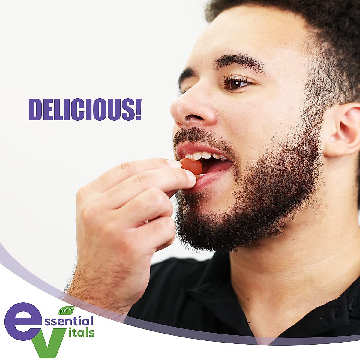 Essential Vitals - Apple Cider Vinegar Gummy Vitamins - 60 Count - (Vegan, Gluten-Free, Non-GMO, Vitamin B6, B12, Beetroot, Pomegranate)