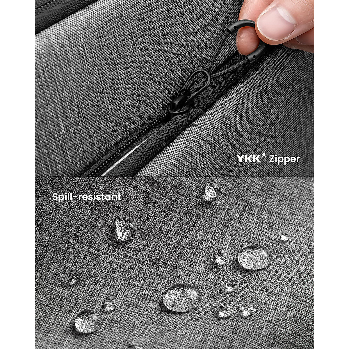 tomtoc 360 Protective Laptop Sleeve Designed for 16-inch New MacBook Pro M4/M3/M2/M1 Pro/Max 2024-2019, Water-Resistant Well-Organized Accessory Sleeve Case with Handle