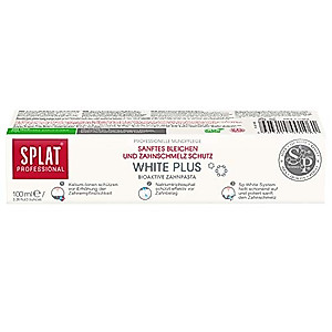 Professional Toothpaste Splat "White Plus". Safe Whitening and Enamel Protection.