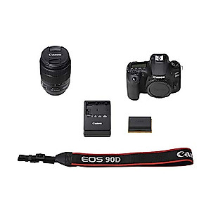 Canon EOS 90D Digital SLR Camera with 18-135 is USM Lens (Renewed)
