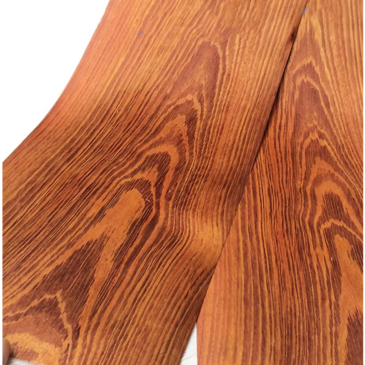 Aibote Natural Vintage Caramel Color Rosewood Wood Veneer Restoration Sheets(Overall Size:10"x100") Wooden Sticker DIY Material for Speaker Showcase Cabinets Table Shelves Kitchen Furniture