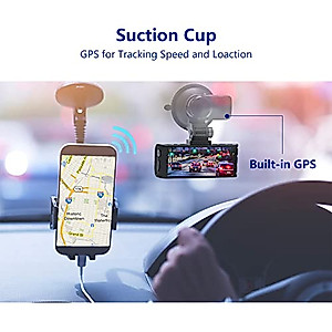 Suction Cup Mount for REDTIGER F7N Dash Cam with GPS Module