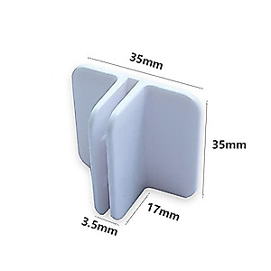 4 Pack Drawer Dividers Side Fixing Buckle Buckle Fixed Drawer Divider Clip for DIY Adjustable Drawer Dividers Dressing Table Tools