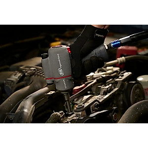 Ingersoll Rand 2115TiMAX 3/8" Air Impact Wrench, 300 ft-lbs Torque, Titanium Hammer Case, Friction Ring Retainer, Pistol