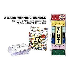 TENZI Party Pack Dice Game Bundle with 77 Ways to Play A Fun, Fast Frenzy for The Whole Family - 6 Sets of 10 Colored Dice - Colors May Vary