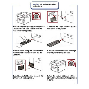 Primer Ink MC-G01 Maintenance Tank for Canon GX6010 GX6020 GX6030 GX6070 GX6080 GX7010 GX7020 Printer