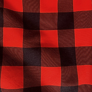 Delmach Bean Bag Cover | Comfortable Adult Size | Stuffed Animal Storage | Cozy Chair | Cotton Canvas | Buffalo Check Plaid | No Filler