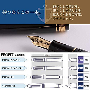 Sailor 11-1219-720 Fountain Pen, Pro Fit Standard, Black, Zoom