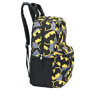 DC Comics Batman All Over Print Logo Full Size 16" Backpack