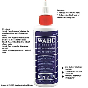 WAHL Professional Series Senior Clipper #8545 – Great for Professional Stylists and Barbers – V9000 Electromagnetic Motor –Silver -Aluminum Metal Bottom housing with Bonus Oil and Neck Duster