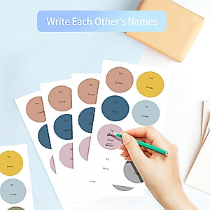 Anwyll to from Tags Stickers,120Pcs 2.5Inch Gift Tags Labels Stickers,Boho to and from Name Tags Stickers,Self-Adhesive Present Labels Stickers for Gift Canning Bag Christmas Birthday Party Wedding
