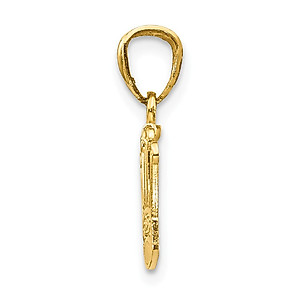 BillyTheTree Jewelry 14K Yellow Gold Crown Pendant